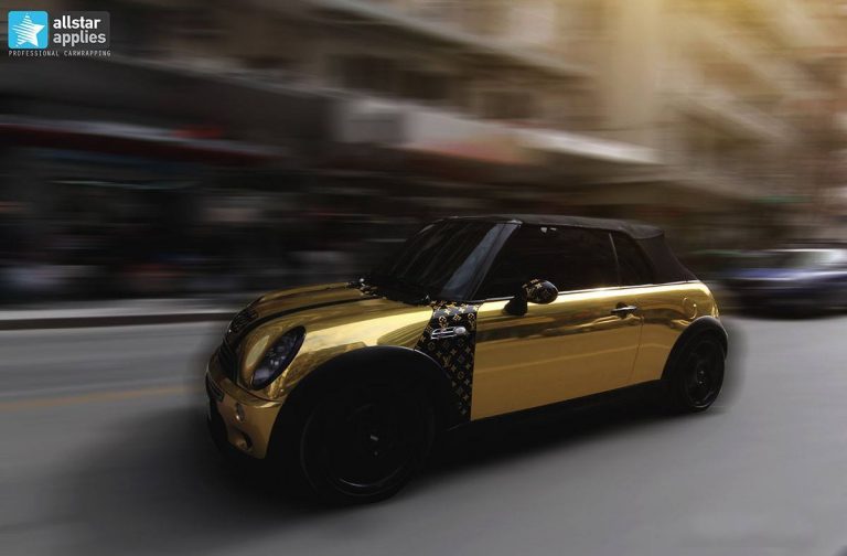 Mini Cooper S – Gold Chrome | Allstar Applies – Οι ειδικοί των μεμβρανών
