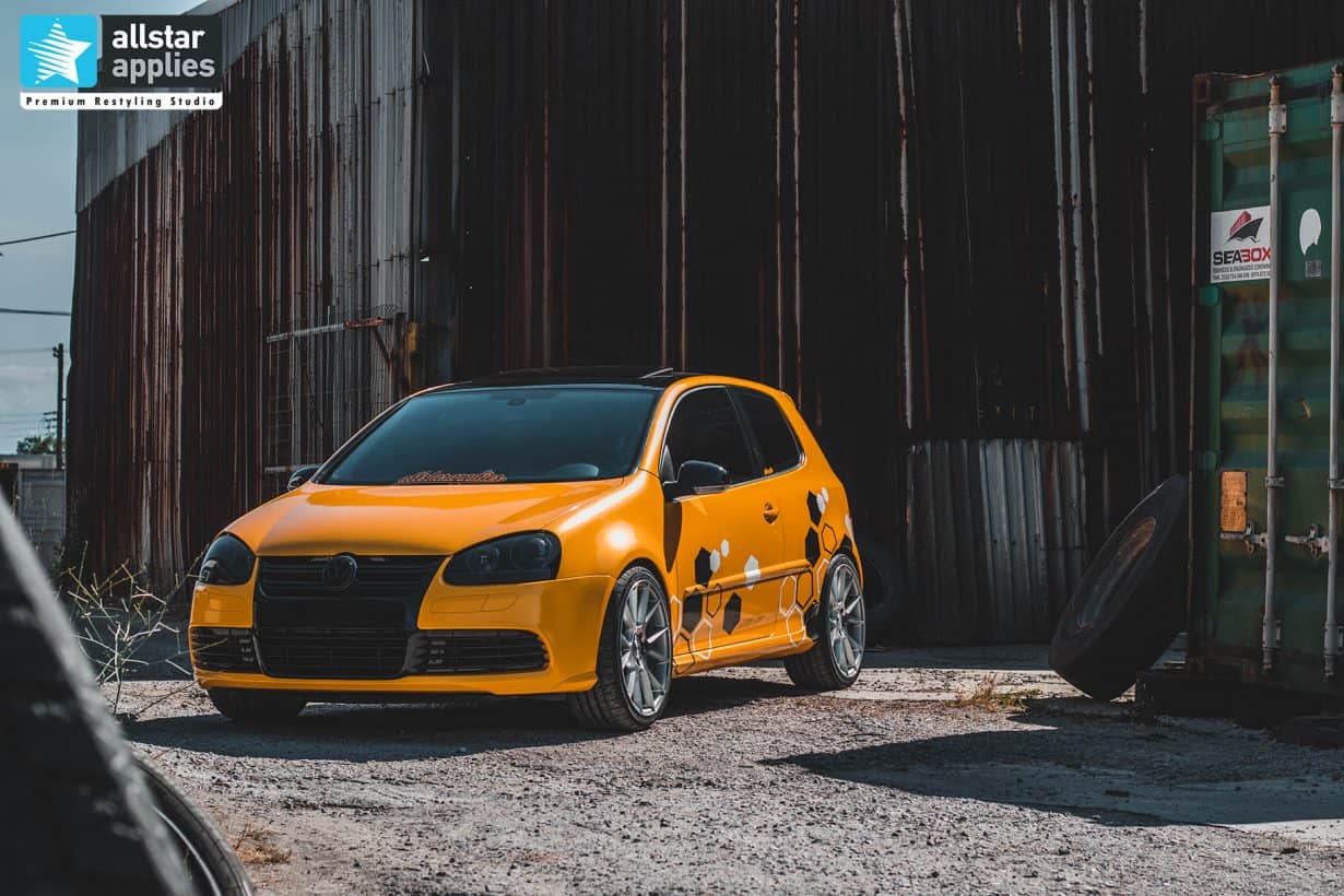 Vw Golf R32 - Saffron Yellow | Allstar Applies – Οι ειδικοί των μεμβρανών