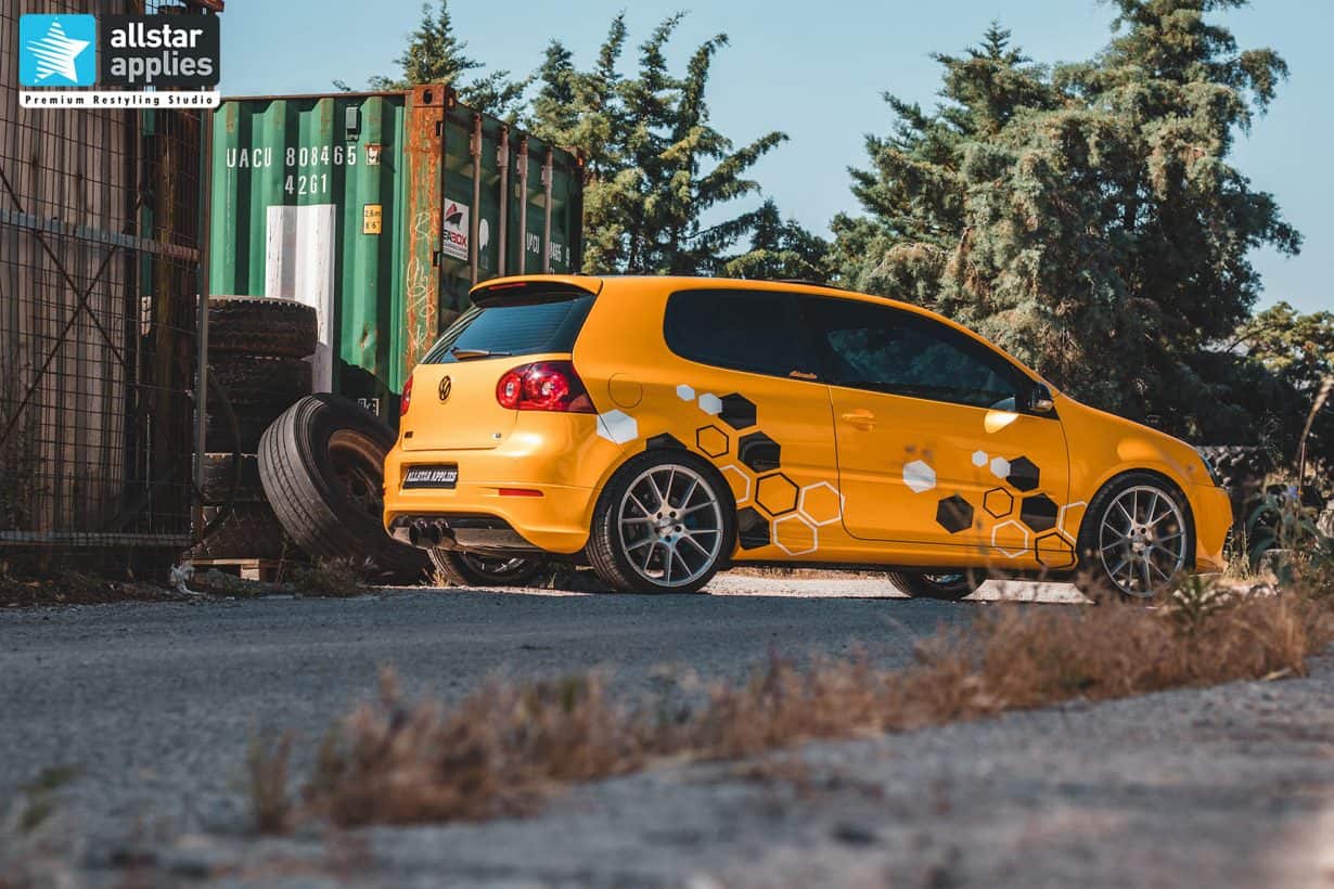 Vw Golf R32 - Saffron Yellow | Allstar Applies – Οι ειδικοί των μεμβρανών