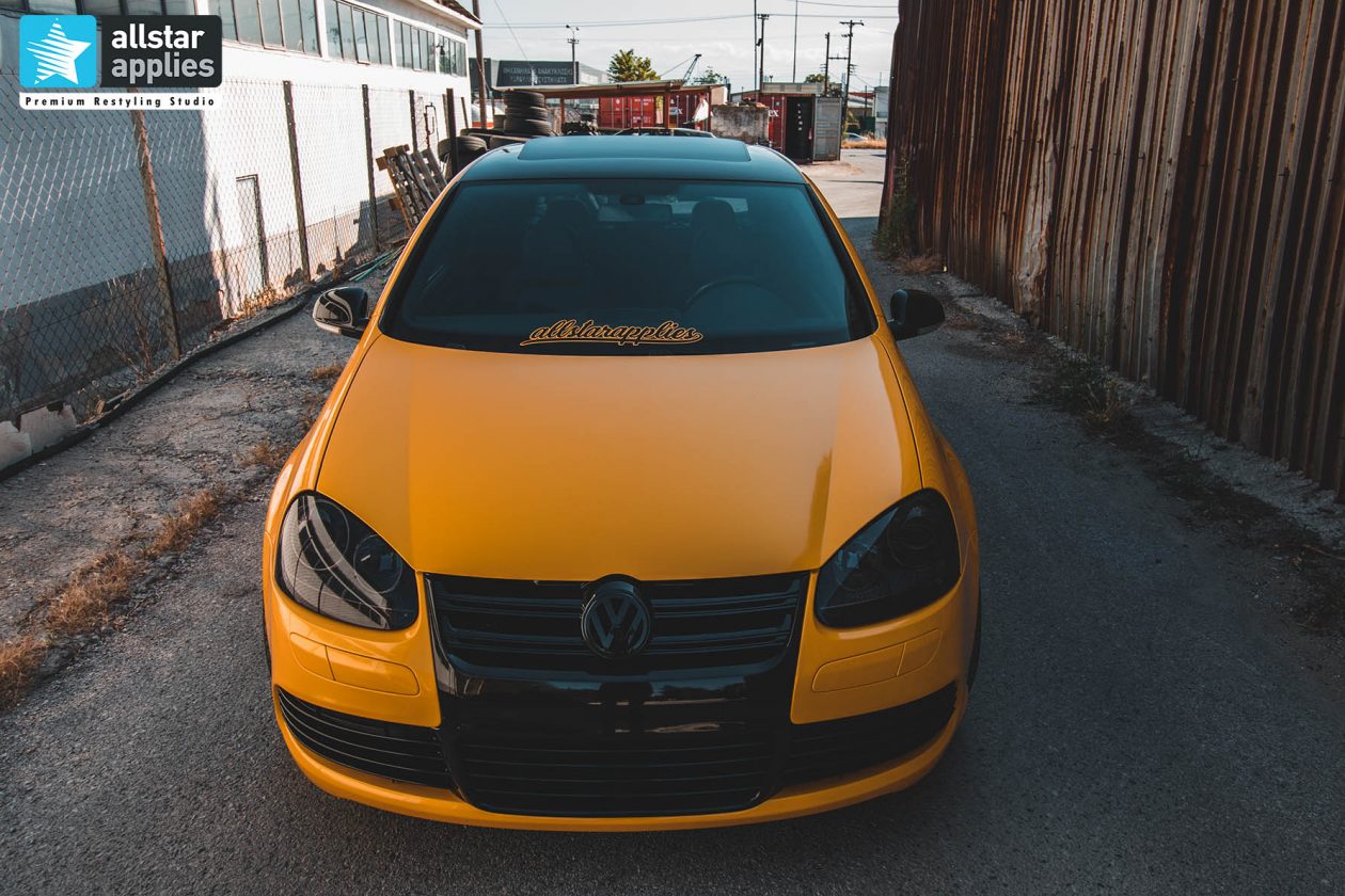 Vw Golf R32 - Saffron Yellow | Allstar Applies – Οι ειδικοί των μεμβρανών