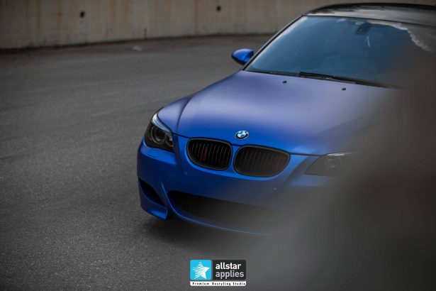 BMW E60 M5 - Matt Anodized Dark Blue wrap | Allstar Applies – Οι ...